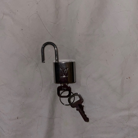 Louis Vuitton | Accessories | Very Shiny Louis Vuitton Silver Lock And ...